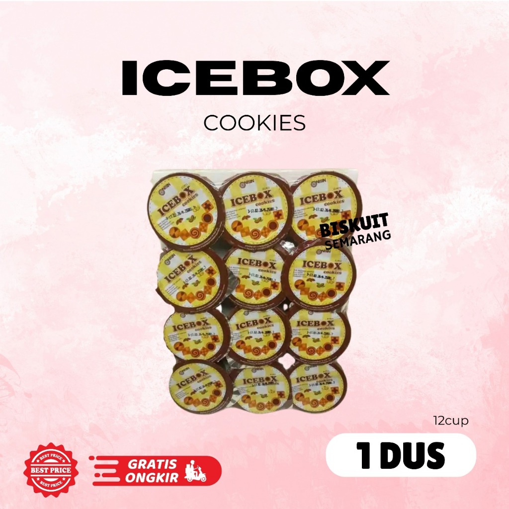 Jual Nissin Ice box Cookies Coklat 12 cup 1 DUS isi 8 pak BISKUIT ...