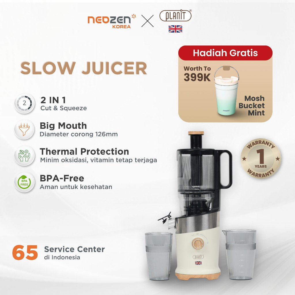 Jual NEOZEN x PLANIT SLOW JUICER 2 IN 1 MULTIFUNGSI - BLENDER LOW WATT ...