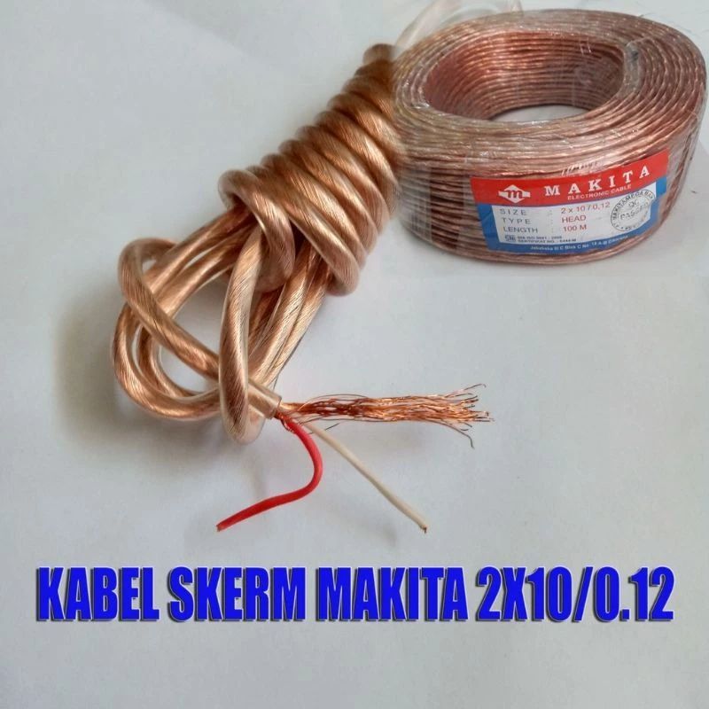 Jual Kabel HEAD SKEREM SKERM MAKITA 2X10 0.12 Stereo | Shopee Indonesia
