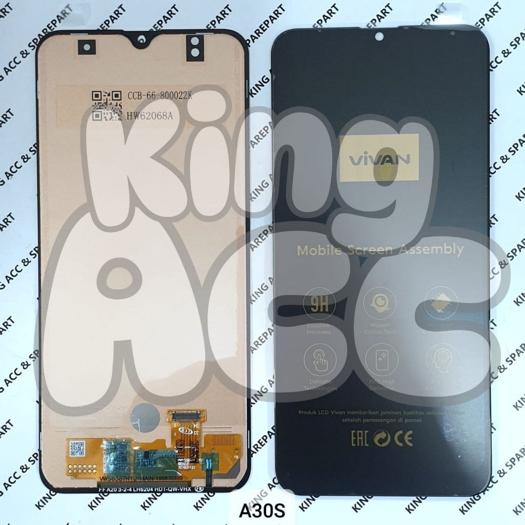 Jual VIVAN LCD TOUCHSCREEN SAMSUNG GALAXY A30S A307 BLACK | Shopee ...
