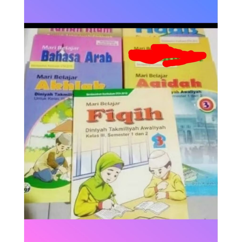 Jual Buku satu paket Diniyah takmiliyah awaliyah kelas 3 kurikulum DTA ...
