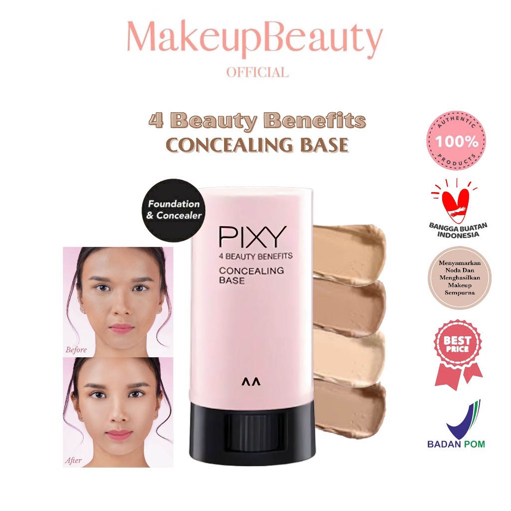 Jual PIXY Concealing Base 4 Beauty Benefits 9gr | Shopee Indonesia