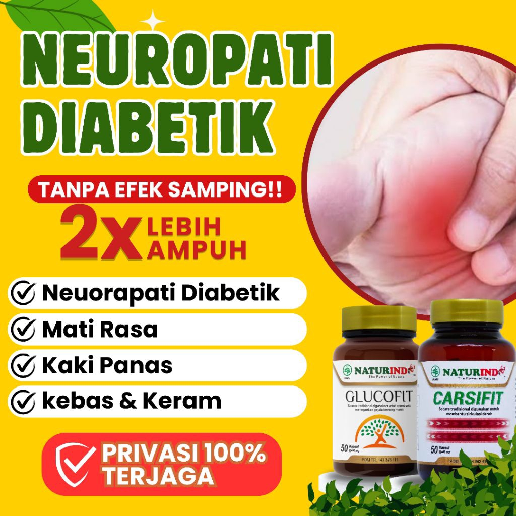 Jual Obat Neuropati Diabetik Kerusakan Gangguan Saraf Diabetes | Shopee ...