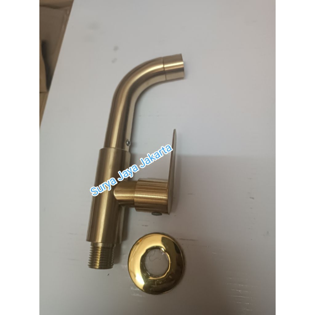 Jual PROMO Kran tembok stainless panjang 20 cm / Promo kran tembok ...