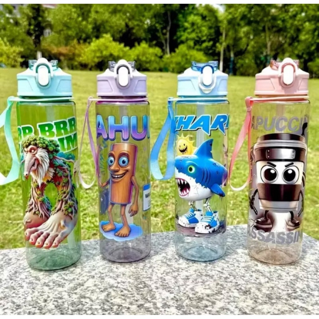 Jual BOTOL ANOMALI TUNG TUNG SAHUR / BOTOL MINUM LABUBU / BOTOL Anak Karakter Sanrio 900 ML ...
