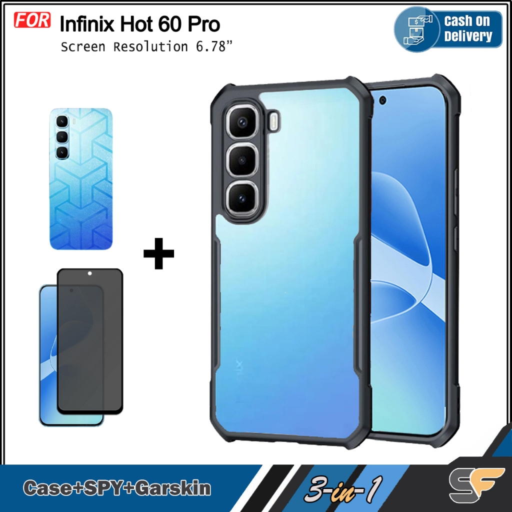 Jual Paket 3in1 Case Free Anti Spy and Garskin Infinix Hot 60 Pro Hot 60i Note 50 Pro Hot 50 Pro ...