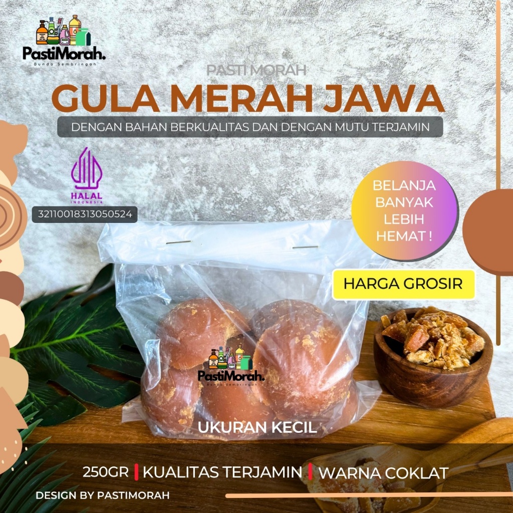Jual Gula Merah Batok Congkak 250GR HALAL Gula Jawa Dakon Gula Jawa ...