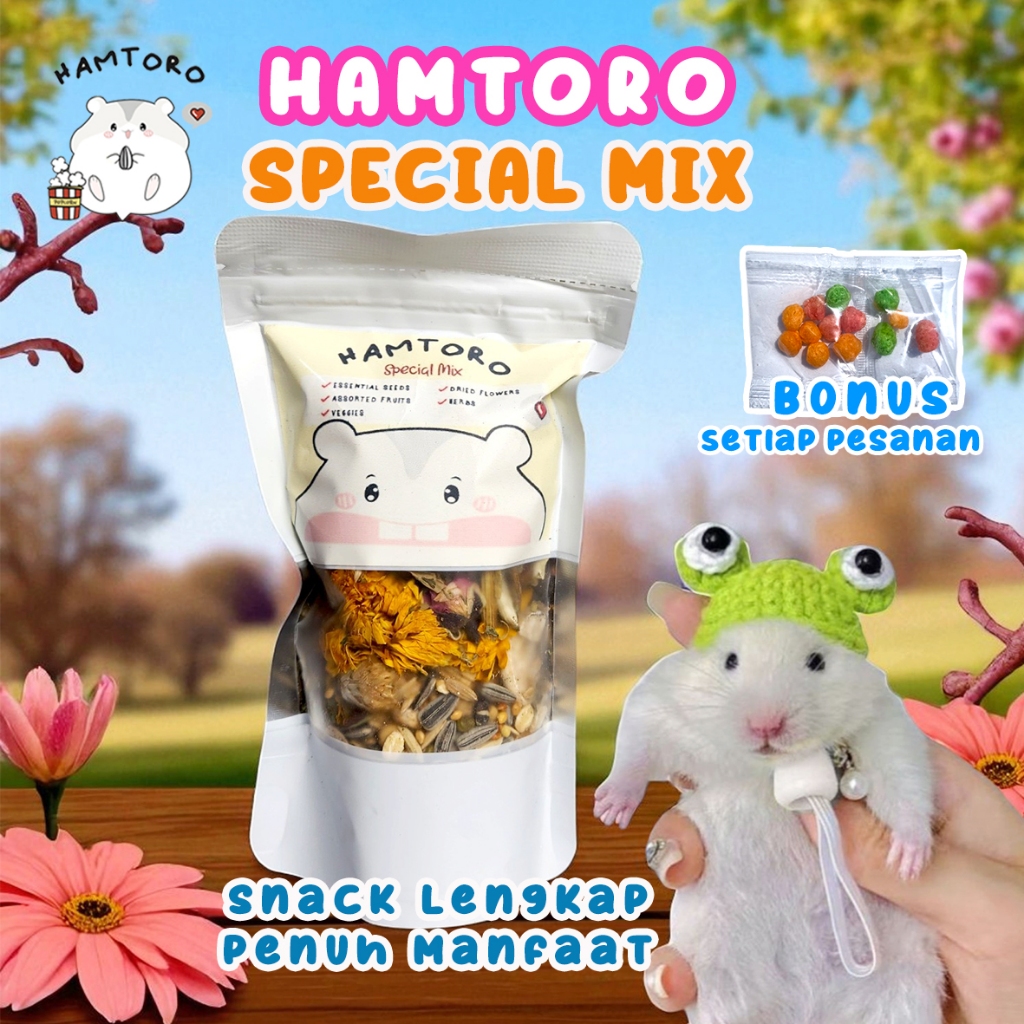 Jual Hamtoro Special Mix - Flower and Herbs Makanan Treats Hamster ...