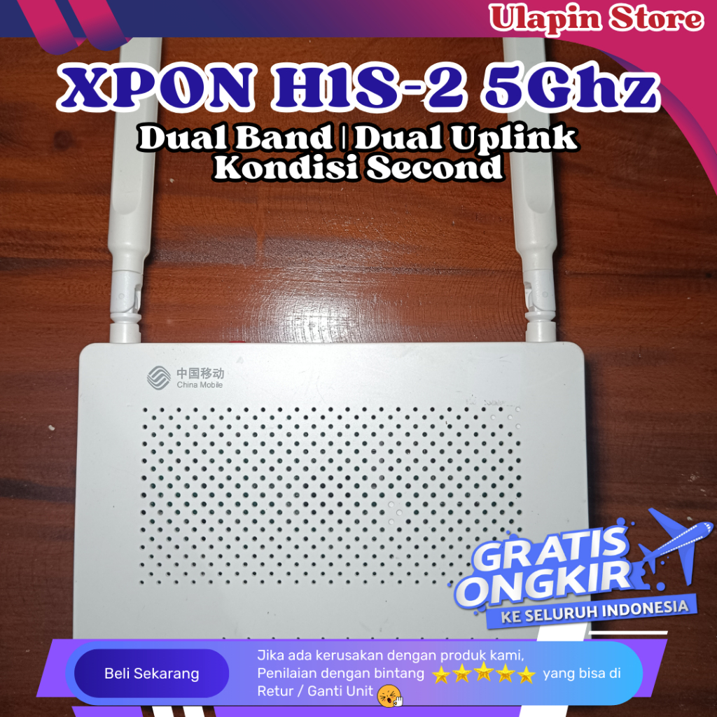 Jual ONT XPON H1S-2 Dual Band | Dual Uplink | Kondisi Second | Shopee ...