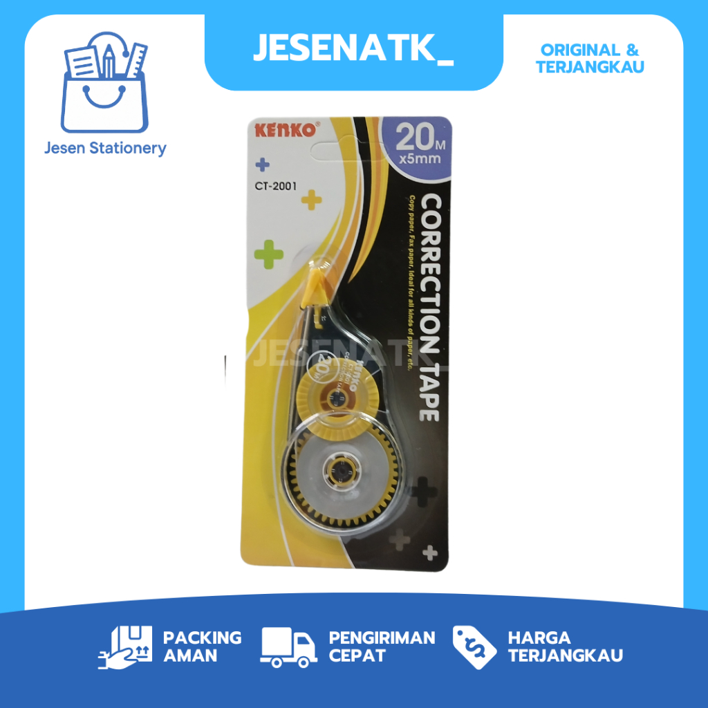 Jual Kenko Tipex Roller 20M x 5 mm CT 2001 / CT 2020 MR Correction Tape ...
