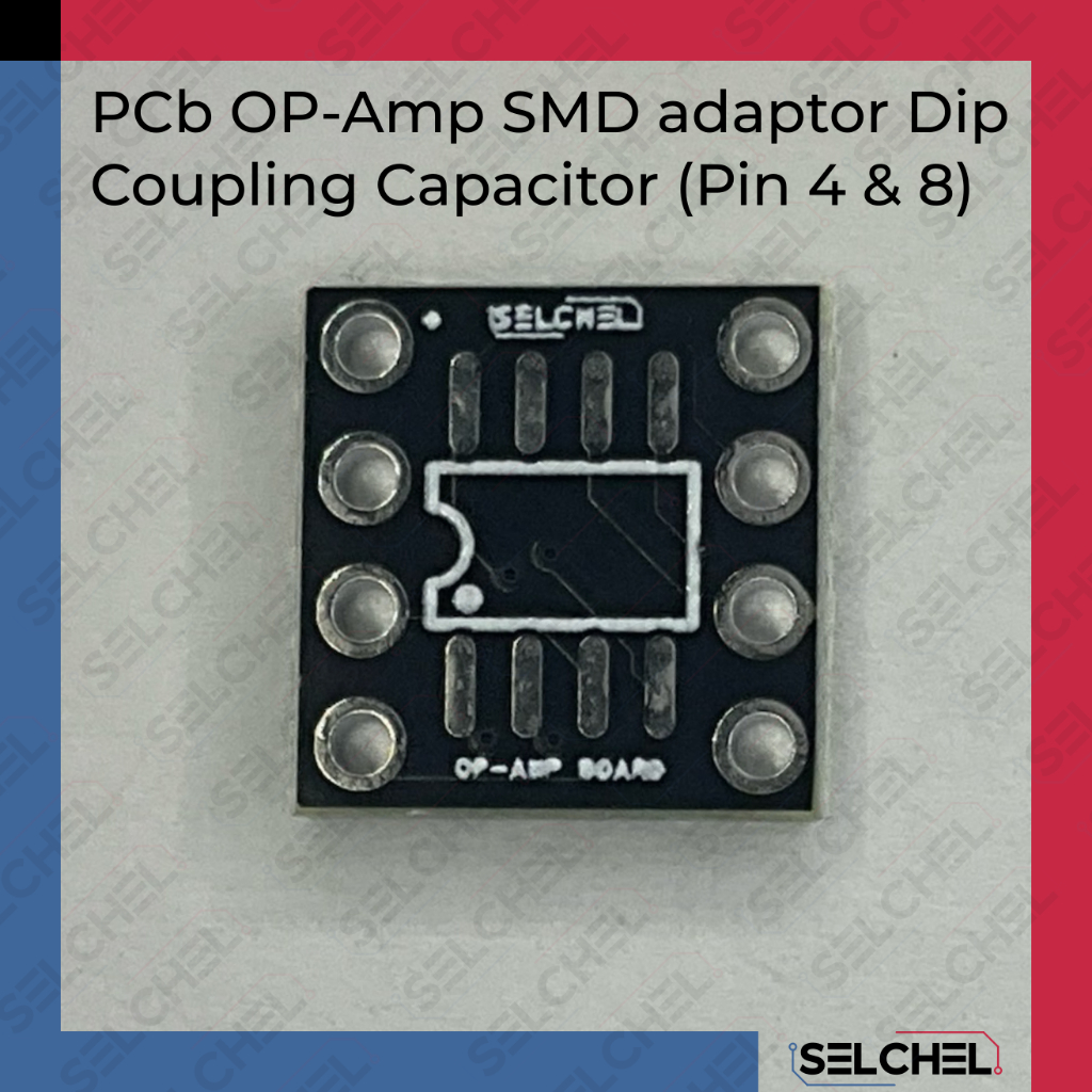 Jual PCB Adaptor OP-Amp SMD ke DIP dengan Dudukan Kapasitor Decoupling ...