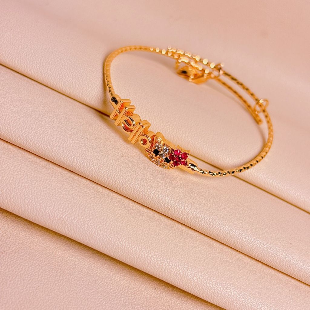 Jual Gelang Bangle Anak Model Helo kity Cantik Gelang Bayi Motif Lapis ...