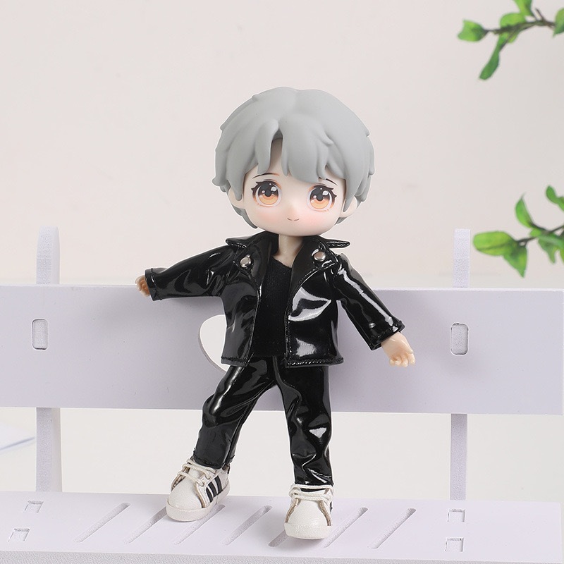 Jual Nendoroid doll Jacket / YMY doll outfit - Short Vinyl Jacket ...