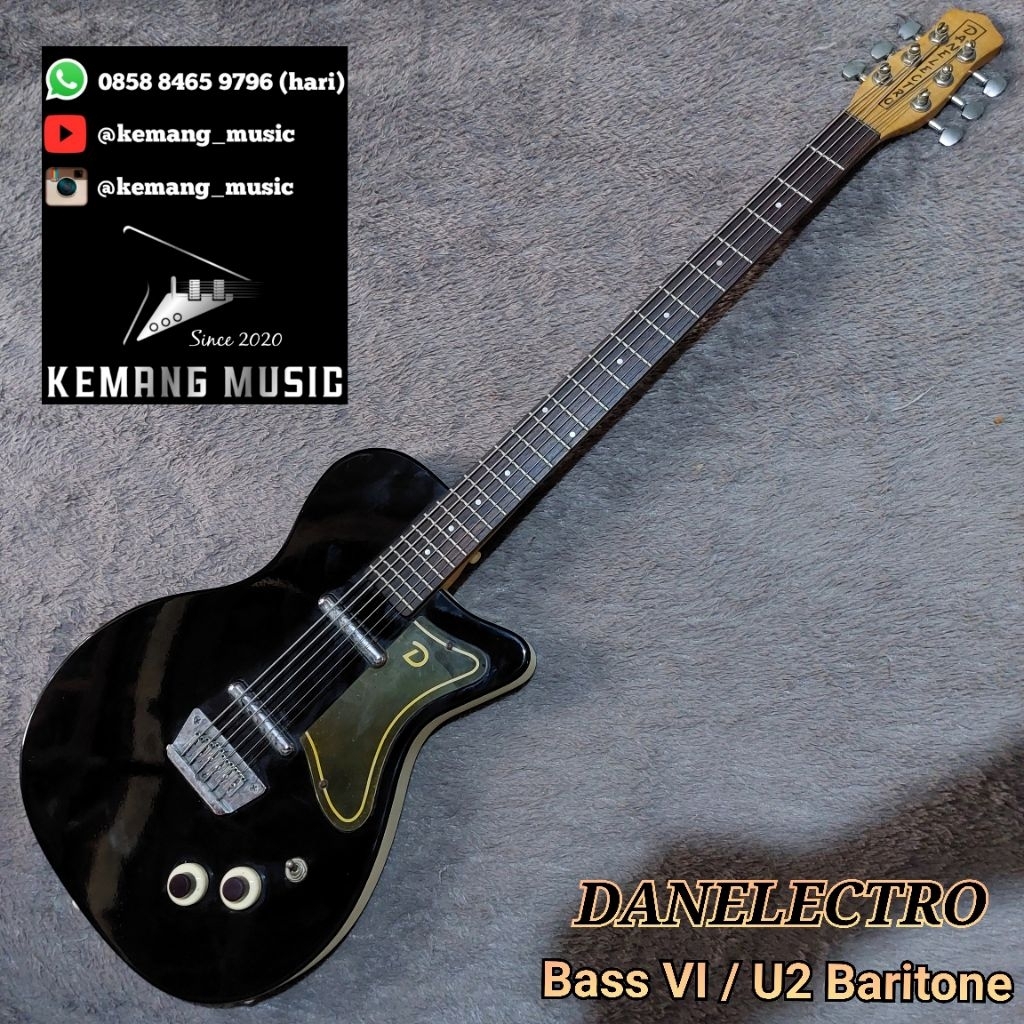 Jual danelectro bass VI baritone bass langka bass original bass bekas ...