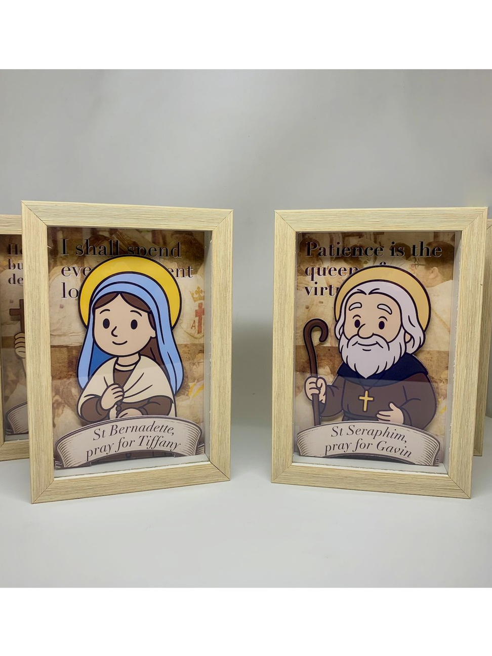 Jual Custom 3D Photo Frame Santo Santa Katolik – Bingkai Doa & Hadiah ...