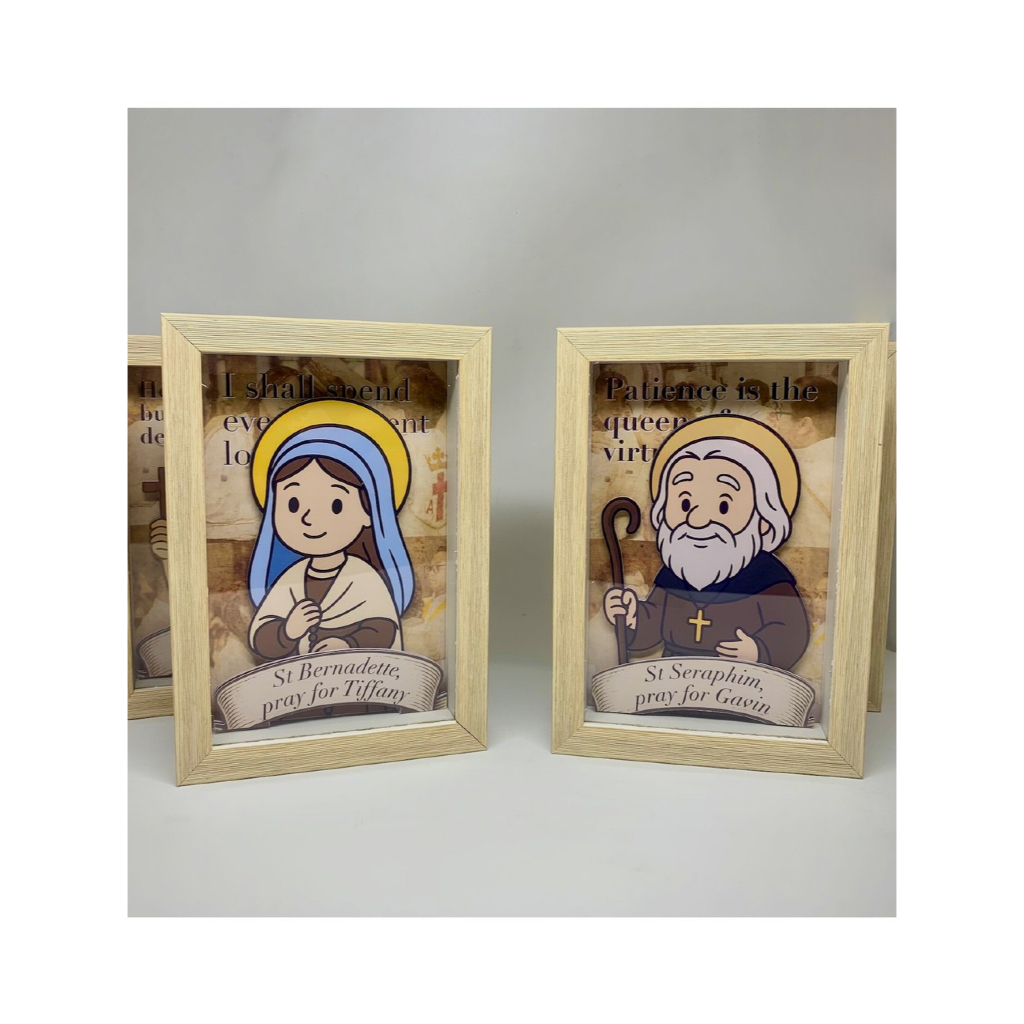 Jual Custom 3D Photo Frame Santo Santa Katolik – Bingkai Doa & Hadiah ...