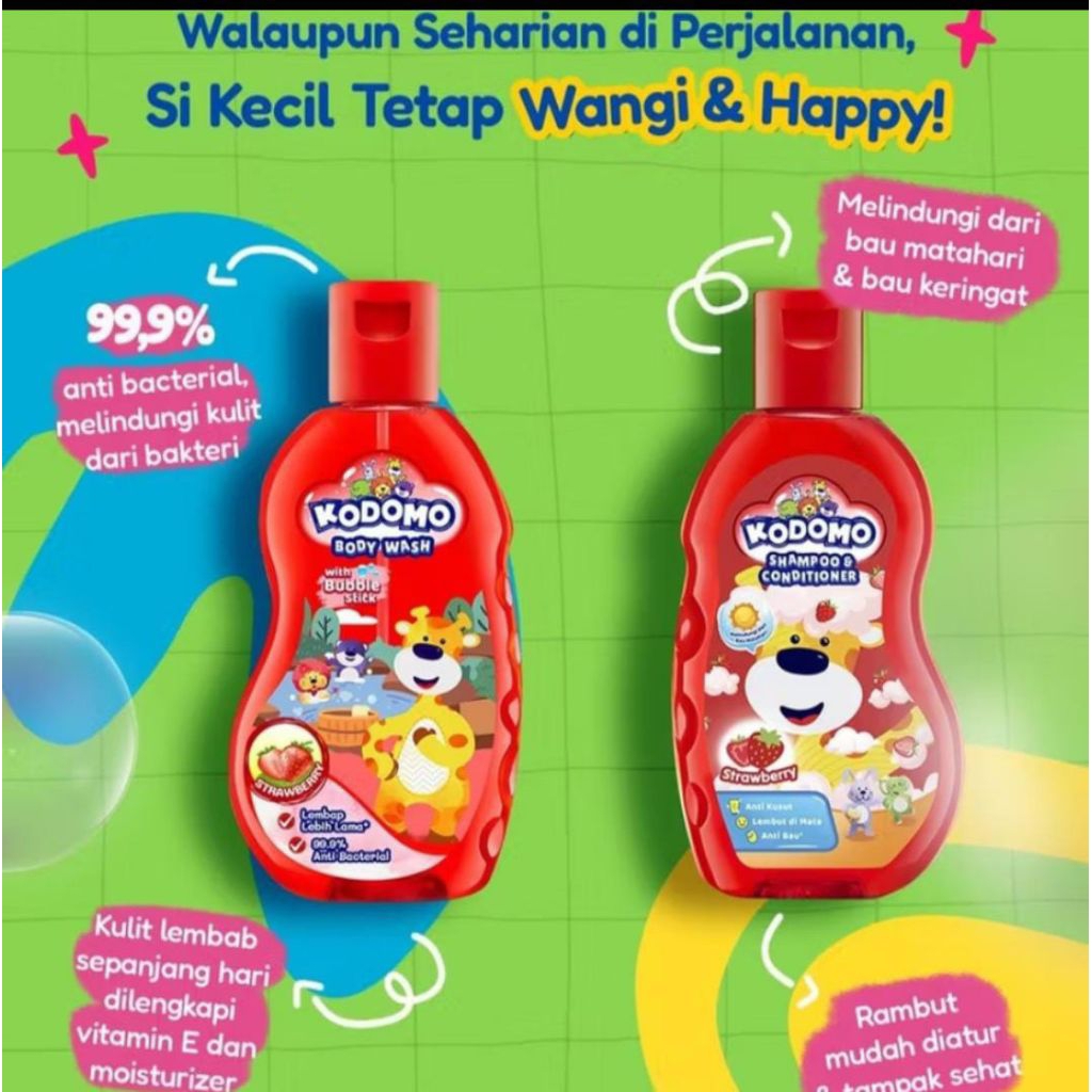 Jual Kodomo Anak Gel BodyWash Stroberi dan Orange/Sabun mandi Anak ...