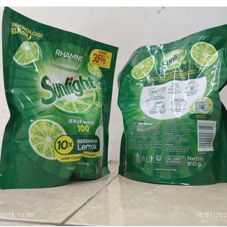 Jual Sunlight Jumbo 910ml Sabun cuci piring ampuh bersihkan Lemak ...
