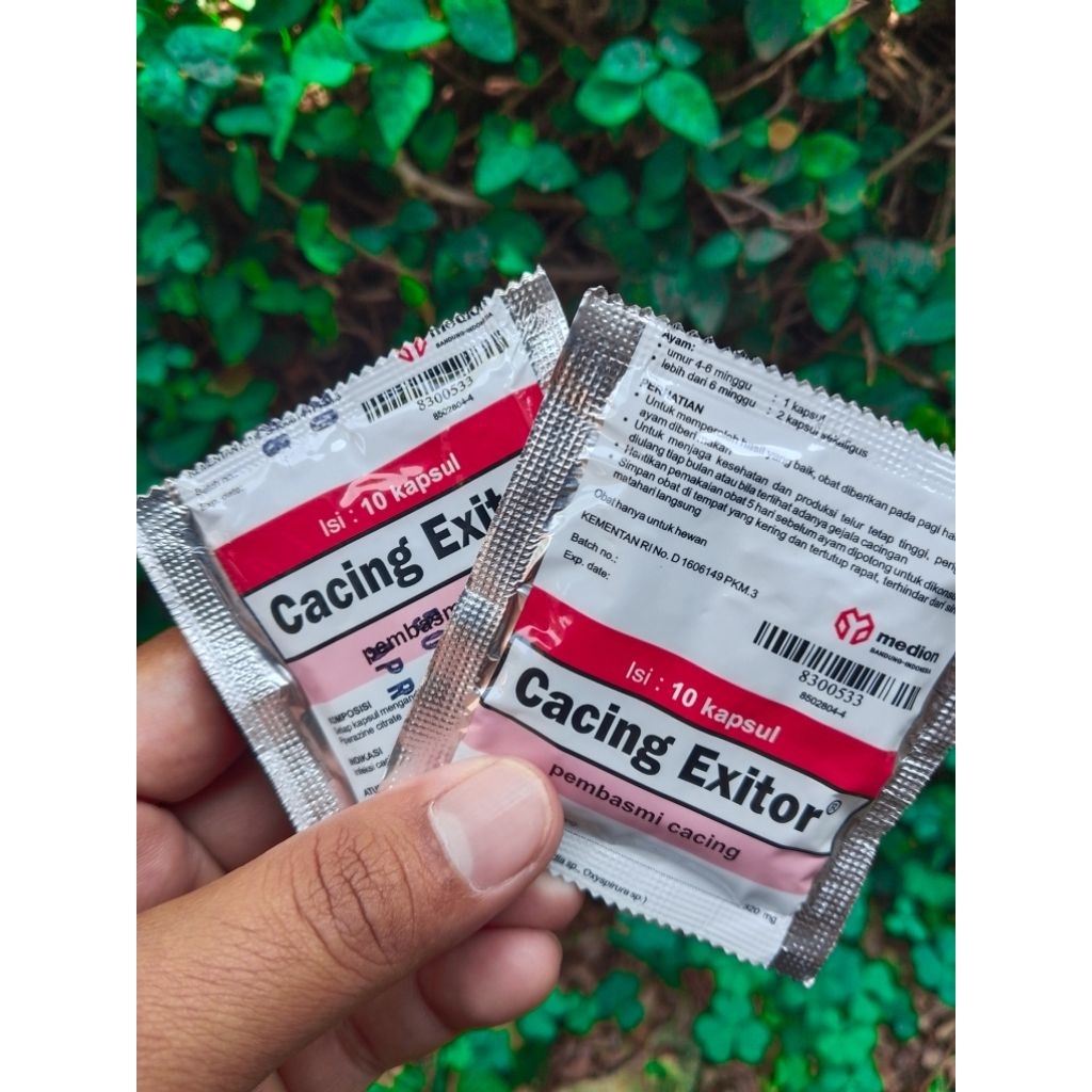 Jual Obat Cacing Ayam Exitor (Isi 10 Kapsul ) - Obat Cacing Ayam ...