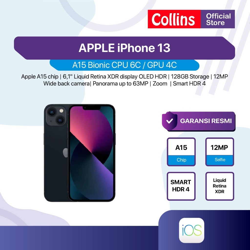 Jual IPhone 13 Resmi 128/256GB RESMI INDO | Shopee Indonesia