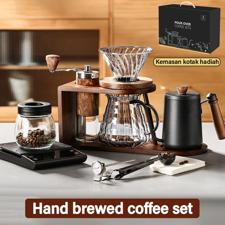 Jual V60 Coffee Maker Set 6pcs Gift Packing | Hand Brewed Coffee Set ...