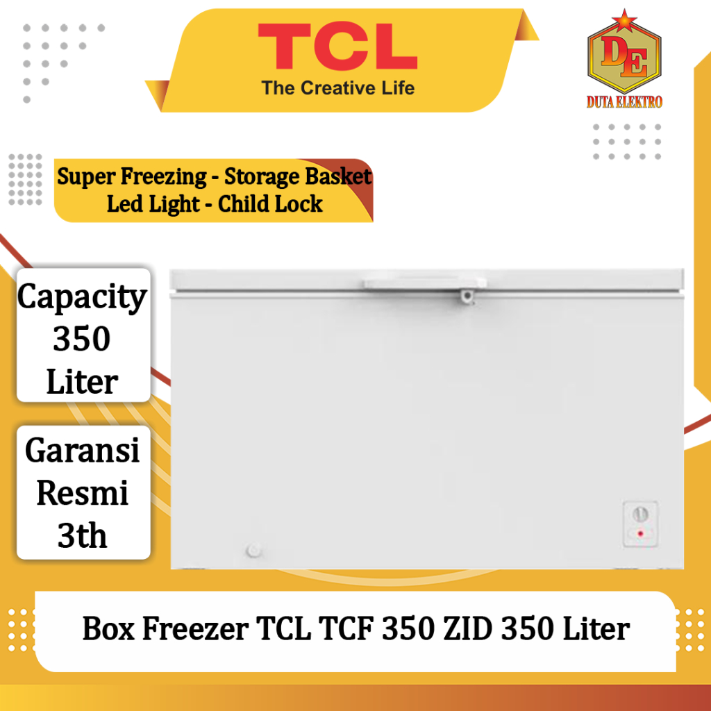 Jual Box Freezer TCL TCF 350 ZID 350 Liter Super Freezing - Storage ...