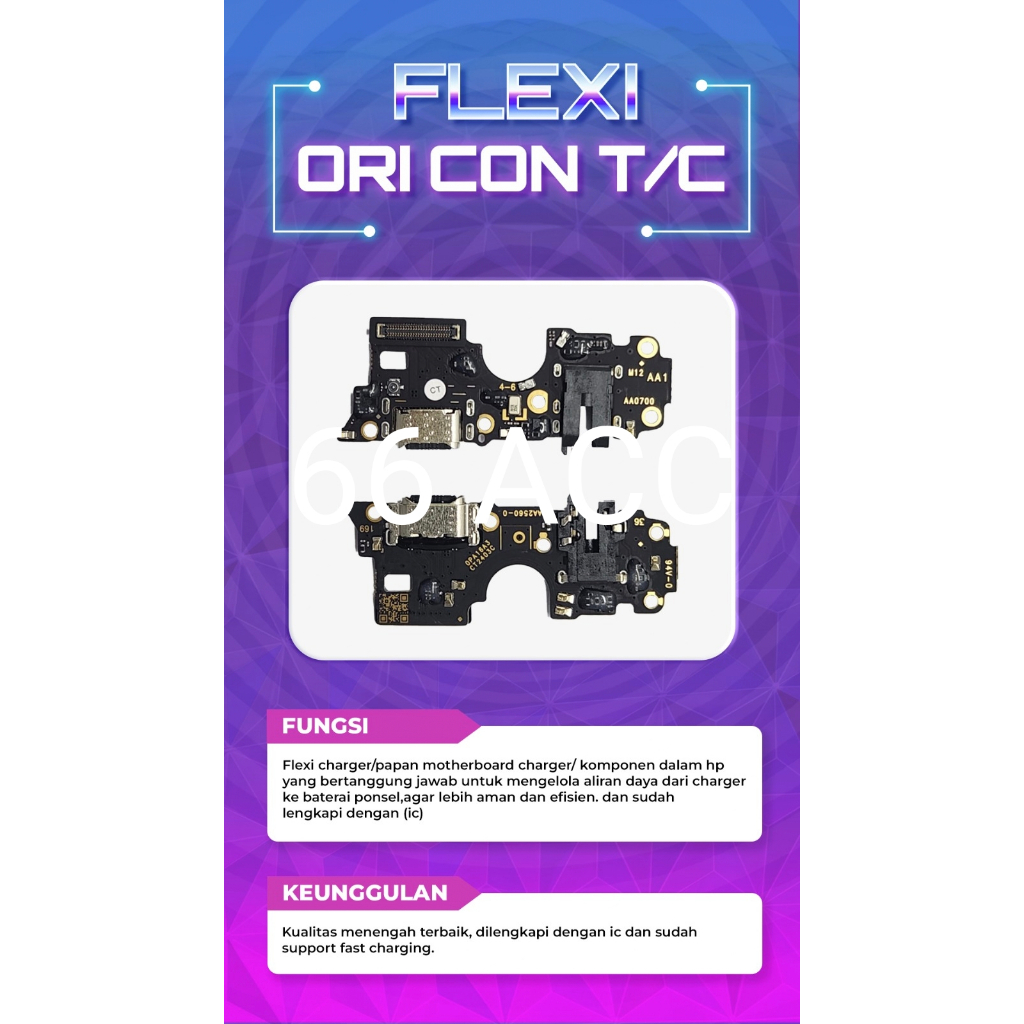 Jual Ui Cas / Flexible Charger Vivo Y16 / Y02S , Y17S , Y18 4G / Y28S 5G , Y19 2019 , Y19S 2024 ...