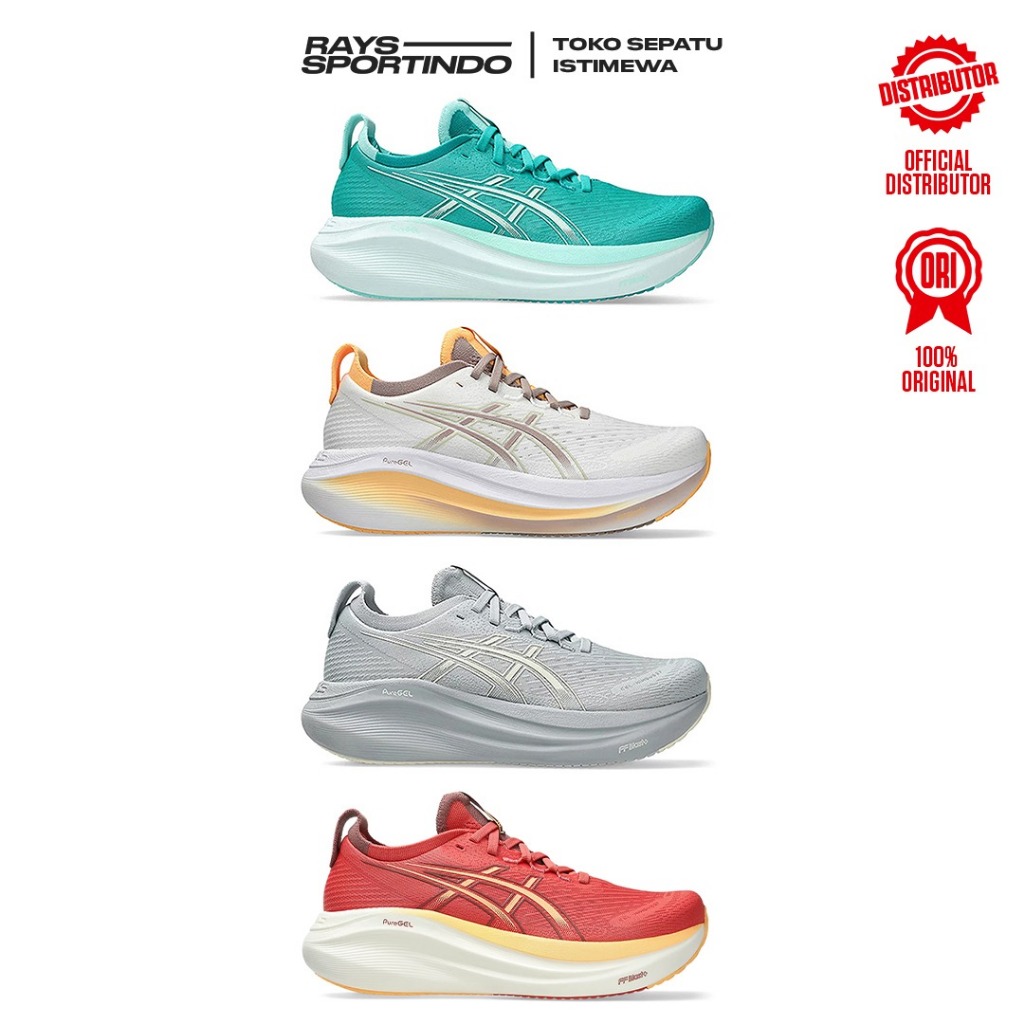 Jual SEPATU RUNNING ASICS GEL NIMBUS 27 WOMEN ORIGINAL | Shopee Indonesia