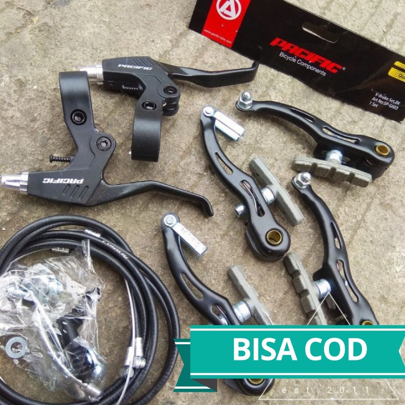 Jual Rem V - Brake Sepeda Merk Pacific Komplit ( Fullset ) | Shopee ...