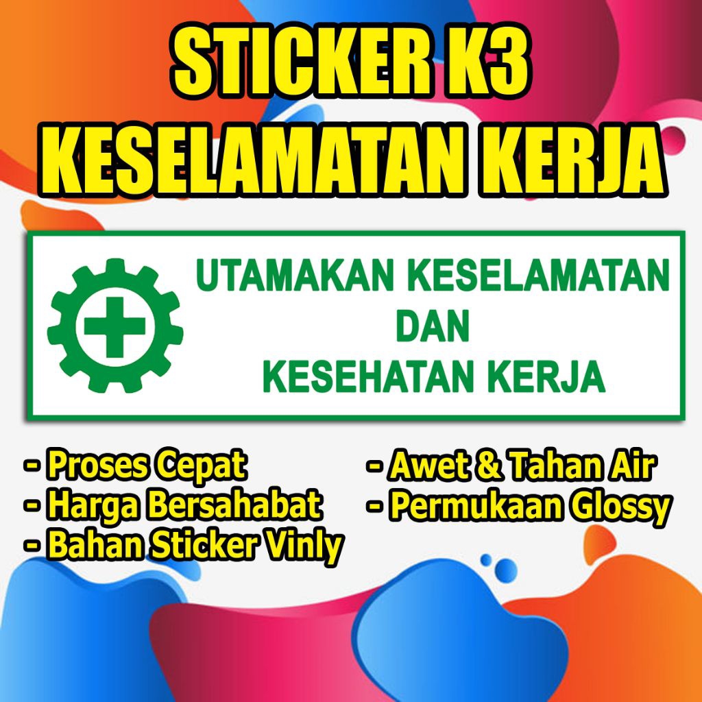 Jual STIKER K3 KESELAMATAN KERJA | Shopee Indonesia