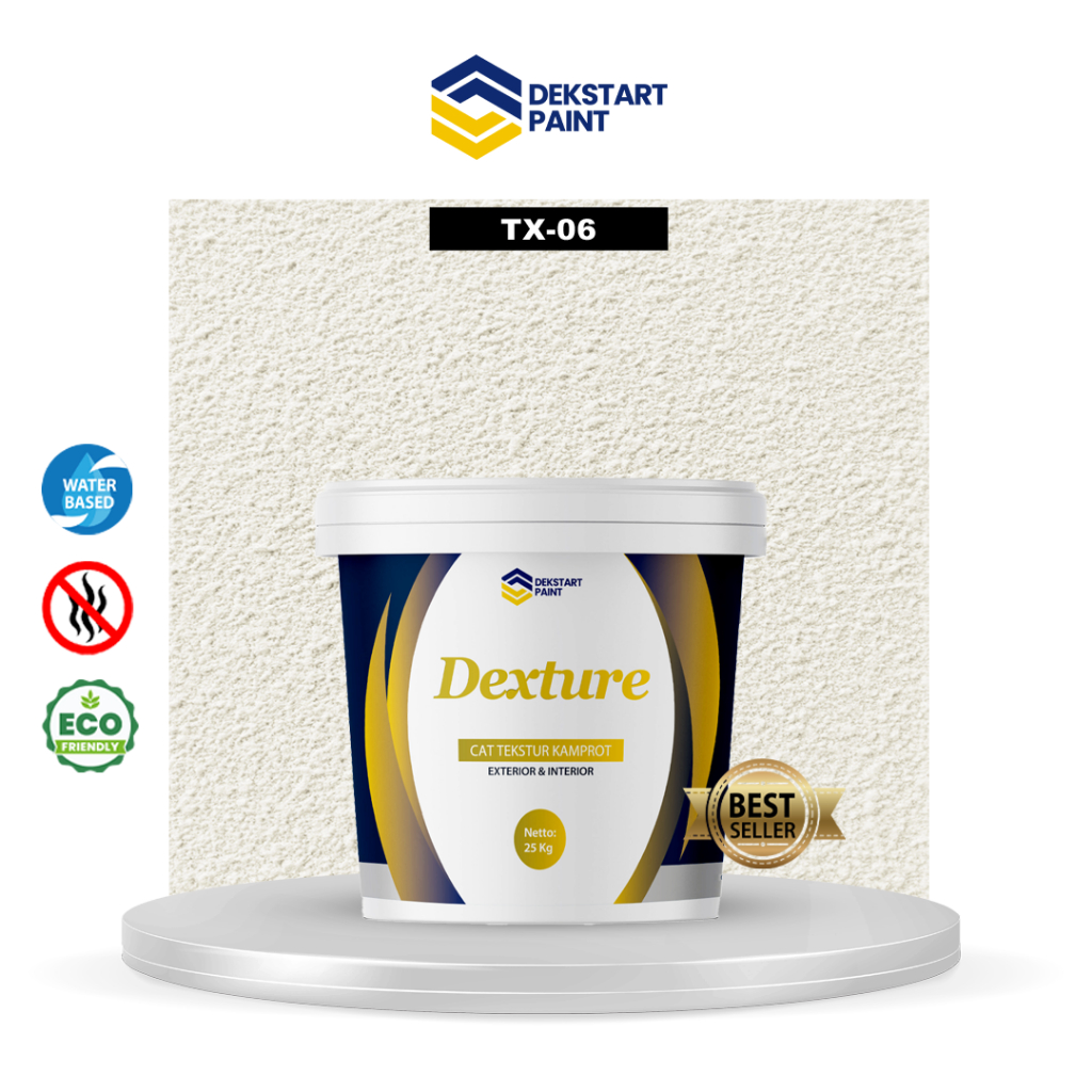 Jual Cat Tekstur Pasir Tembok Kamprot Kemasan 25 Kg Pail INTERIOR ...