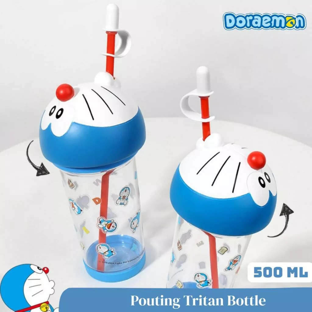 Jual Doraemon Pouting Tritan Bottle 500 ml - Botol Minum Anak Anti ...