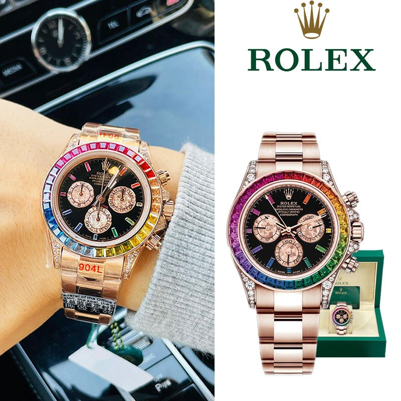 Jual 【Daytona】100% ASLI Rolex Daytona Jam Tangan Rolex Pria 116595 RBOW ...