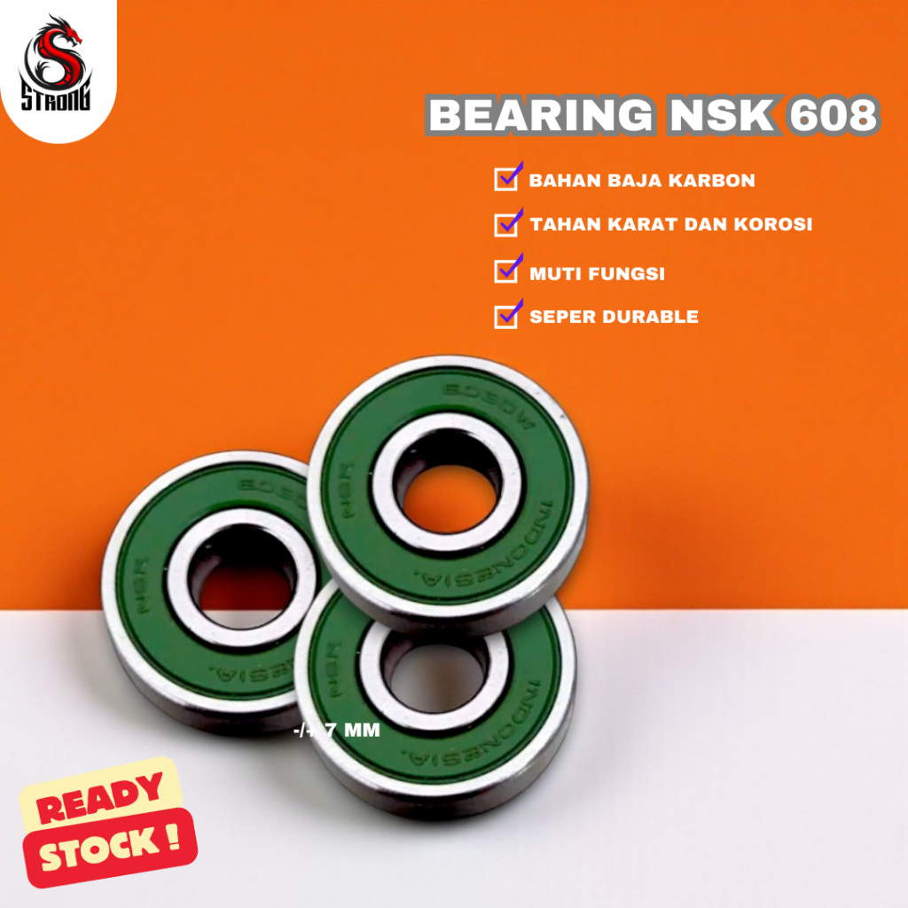 Jual STRONG BEARING 608 Z Diameter as 8 mm untuk Dinamo Kipas Angin ...