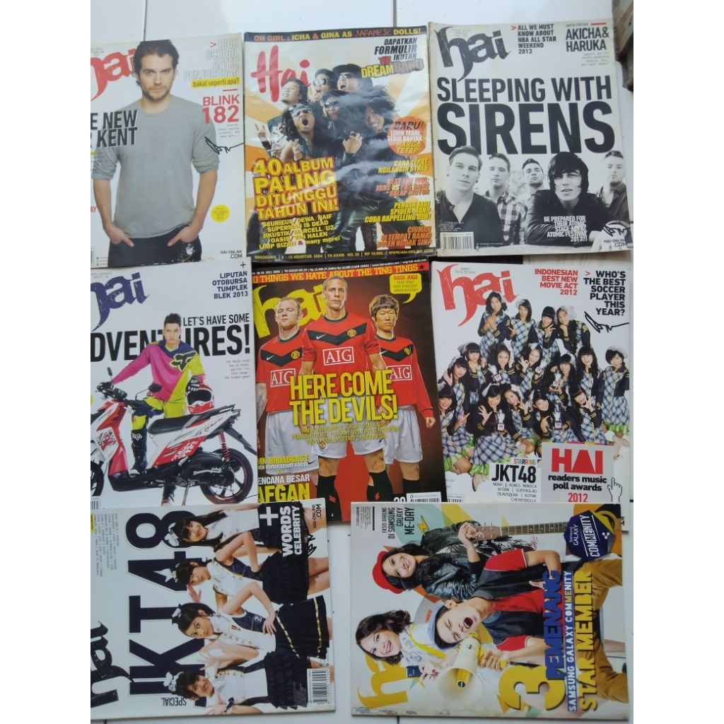Jual Majalah HAI Edisi Pilihan 2010, 2011, 2012, 2013, 2014, 2015, 2016 ...
