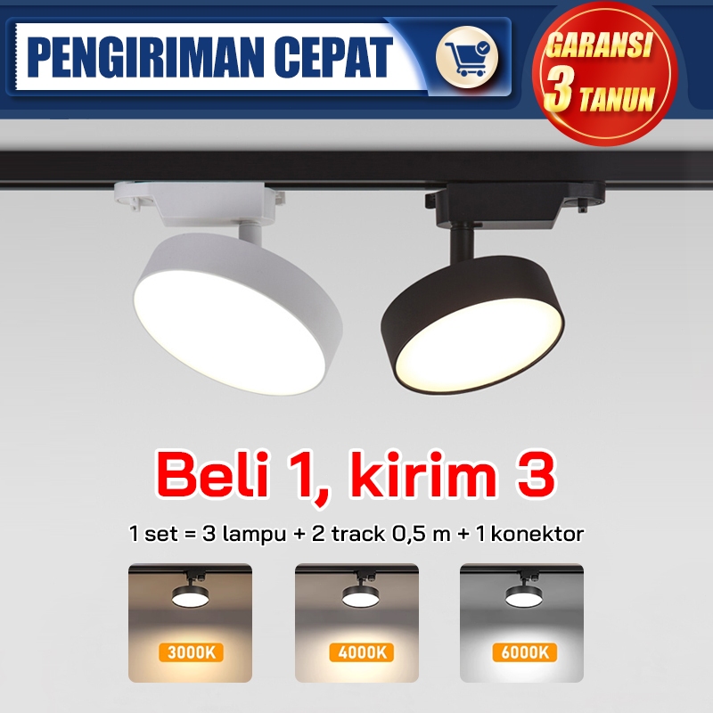 Jual Lampu Sorot Track Spotlights Pencahayaan Toko Baju & Mall ...