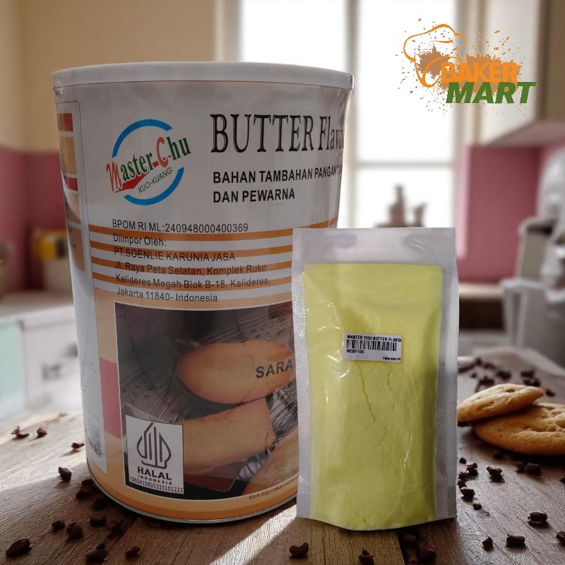 Jual Master Chu Butter Flavoured / Perisa Bubuk Aroma Butter 100 Gr ...
