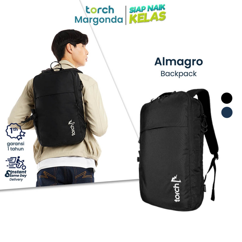 Jual TORCH Almagro Tas Ransel 19 Liter Laptop 15 Inch Backpack Sekolah Kerja Jinjing Pria Wanita ...
