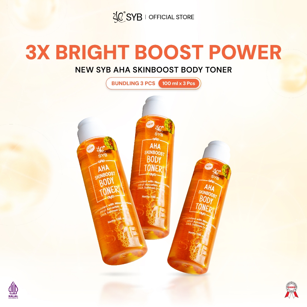Jual 【BUNDLING 3pcs】SYB PAKET BUNDLE NEW SYB AHA SKINBOOST BODY TONER ...