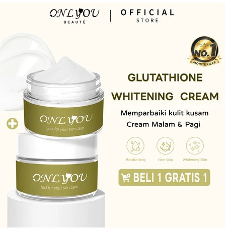 Jual [BUY 1 GET 1] ONLYOU Whitening moisturizer cream Wajah- Anti-Kerut ...