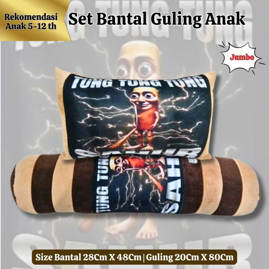 Jual Bantal guling anak anomali tung tung tung sahur/bahan halus/bisa ...