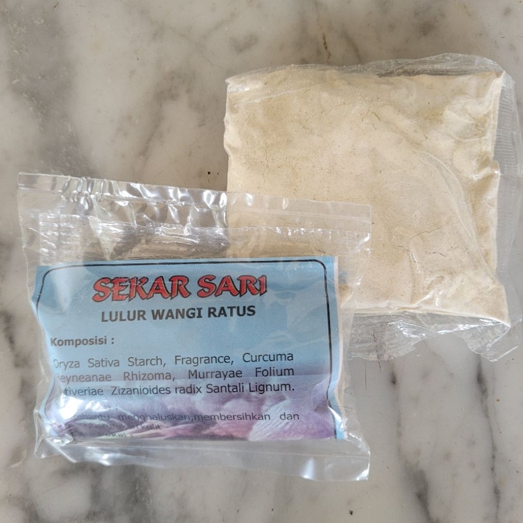 Jual Sekar Sari Lulur Bubuk Tradisional Ratus 30 gr BPOM | Shopee Indonesia