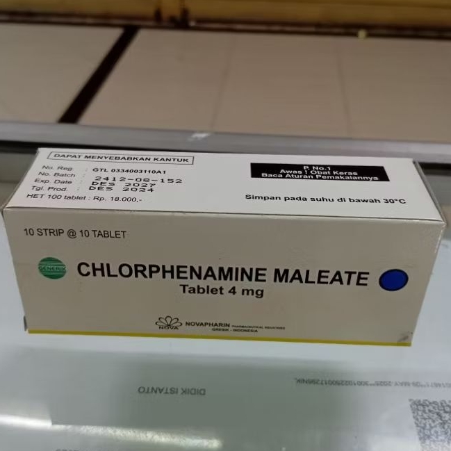 Jual Ctm nova/chlorphenamine maleate box 100 tablet | Shopee Indonesia