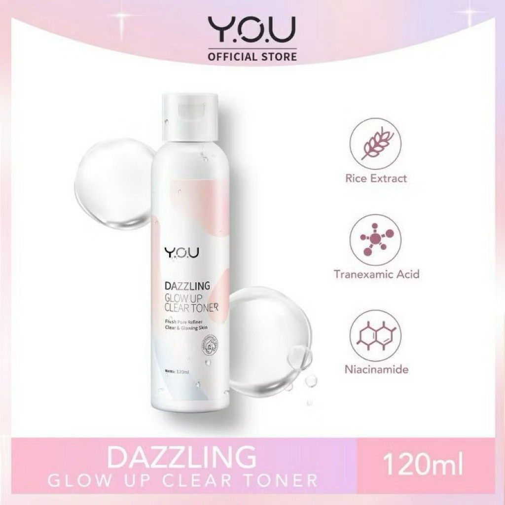 Jual YOU Dazzling Glow Up Clear Toner 120ml | Shopee Indonesia
