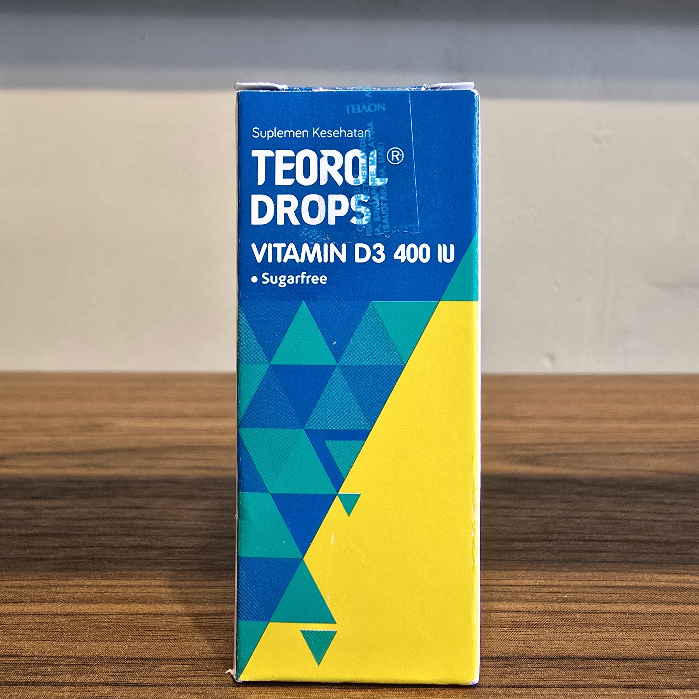 Jual TEOROL DROPS VITAMIN D3 400 IU SUGAR FREE VITAMIN D TETES SUPLEMEN ...