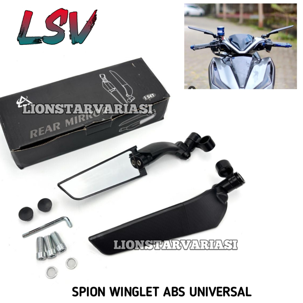 Jual Spion Motor Winglet ABS Universal Mio Pcx Nmax Beat Vario Vixion ...