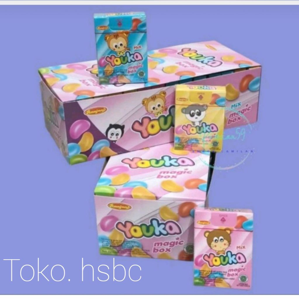 Jual YOUKA MAGIC BOX MIX/PERMEN LUNAK HARGA 1 BOX ISI 30 PCS | Shopee ...