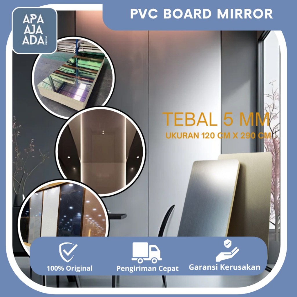 Jual PVC BOARD MIRROR & DOVE / UK 1,2m x 2.9m Tebal 5mm | Shopee Indonesia