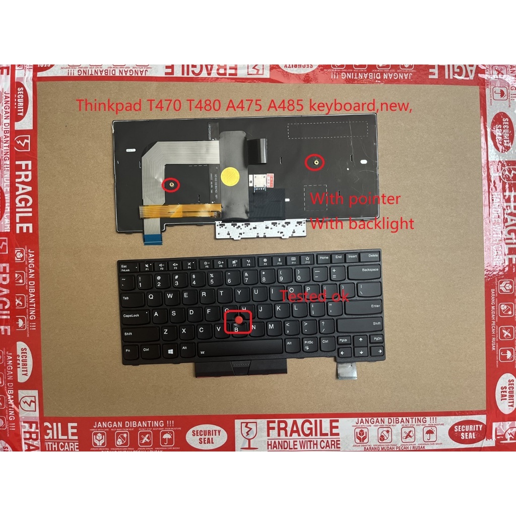 Jual LENOVO thinkpad T470 T480 A475 A485 laptop keyboard ,new,tested ok ...