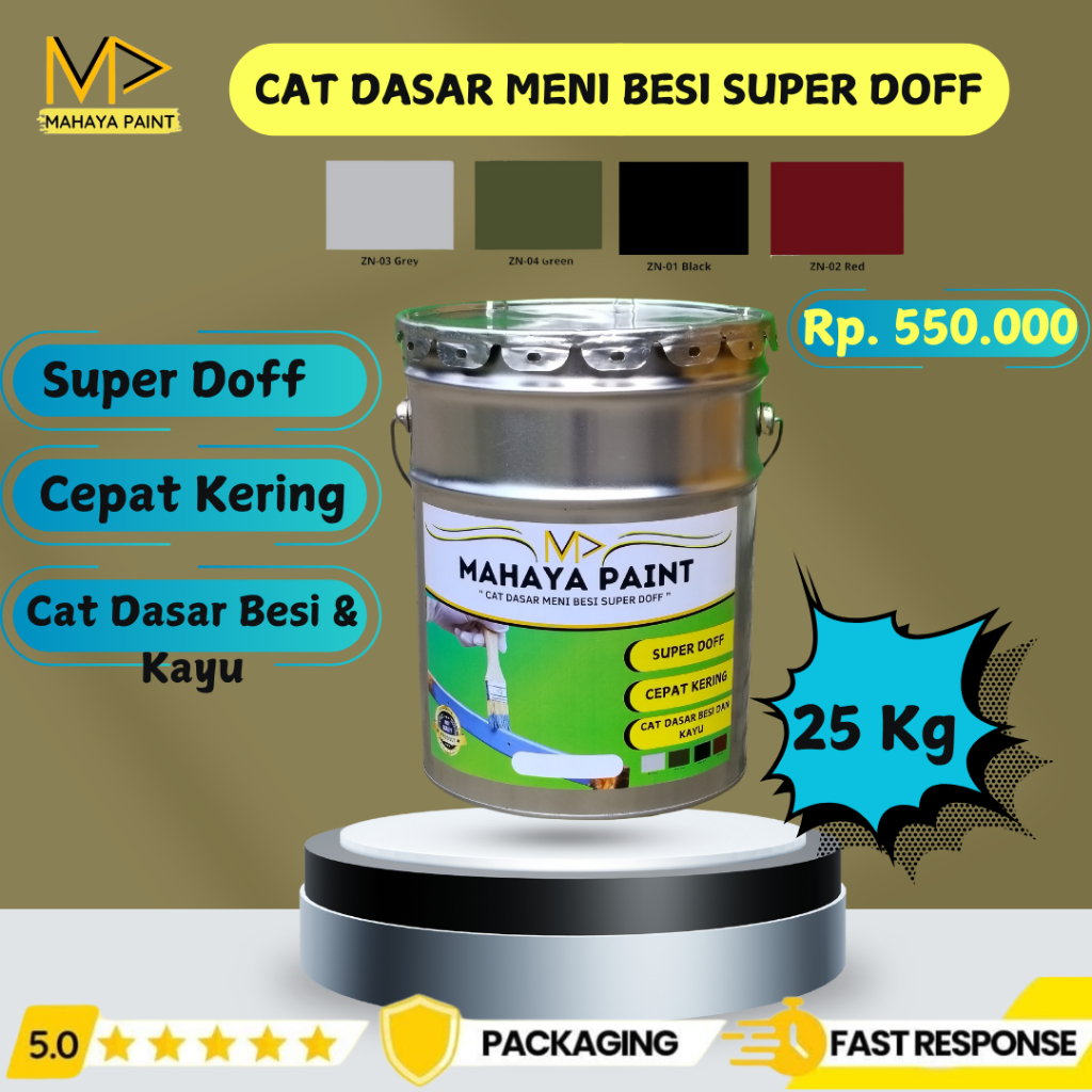 Jual Cat Meni Besi Anti Karat / Cat Dasar Anti Karat Mahaya 25kg ...